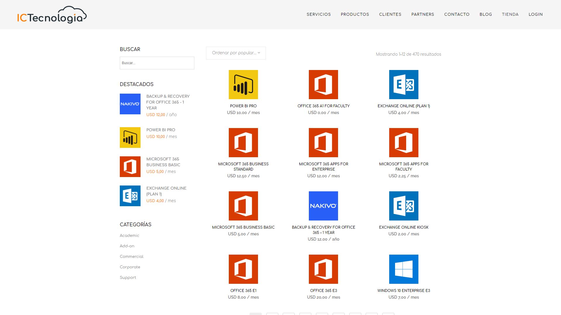 IC Tecnología CSP Store - Soluciones Microsoft 365 & Azure